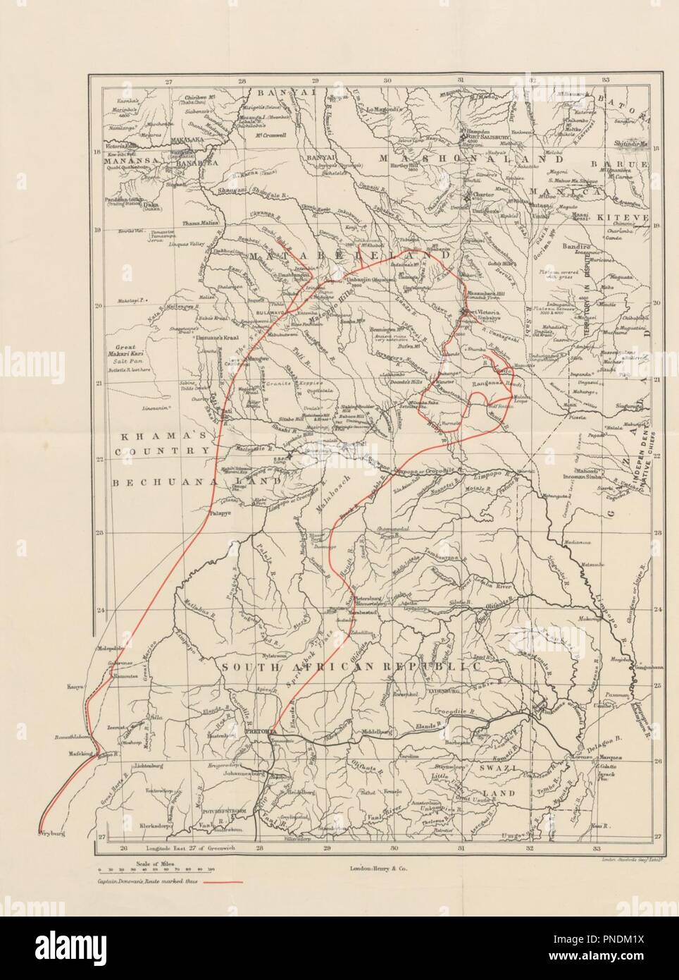 Image from page 10 of 'With Wilson in Matabeleland, or, Sport and War ...
