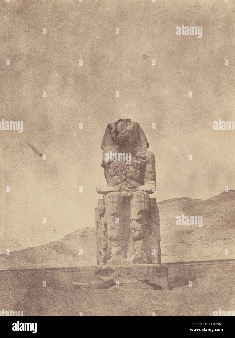 [The Colossus of Memnon]. Date/Period: 1854. Print. Salted paper, from ...