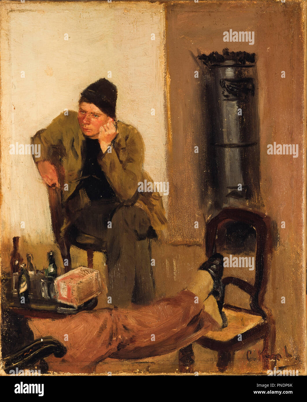 Charles Lundh in conversation with Christian Krohg. Date/Period: 1883 ...