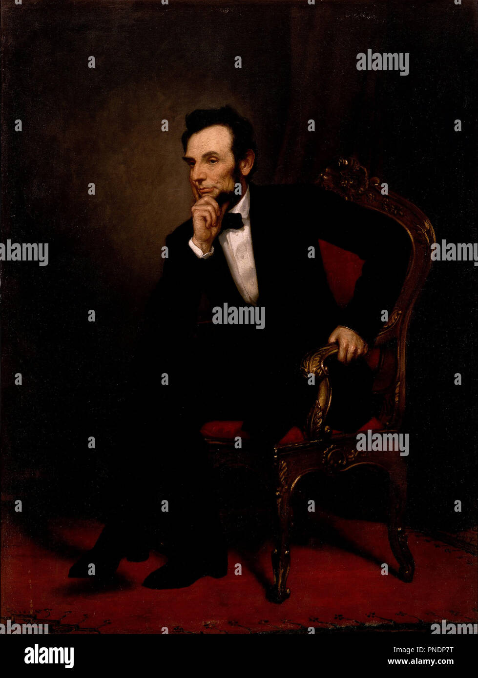 Abraham lincoln portrait painting hi-res stock photography and images ...