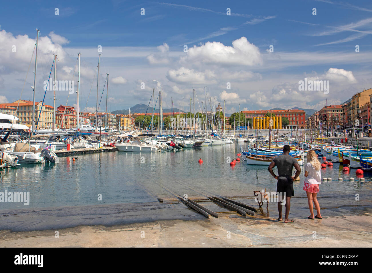 The Port of Nice Stock Photo - Alamy