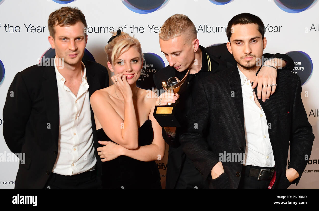 Joff Oddie, Ellie Rowsell, Theo Ellis and Joel Amey of Wolf Alice ...