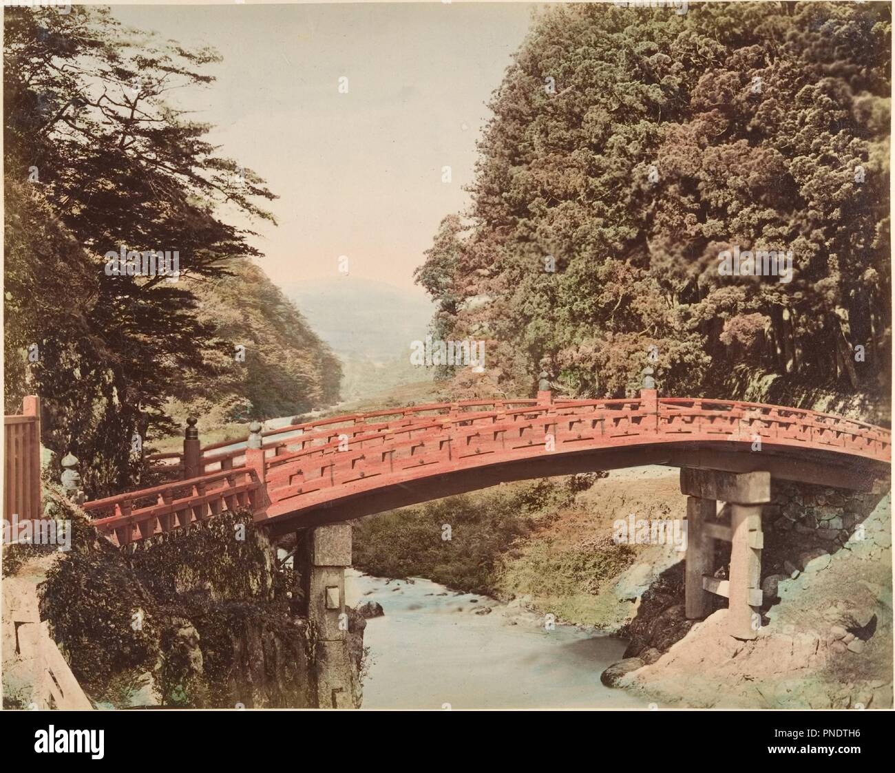 [Red Bridge]. Artist: Unknown. Dimensions: 25.1 x 19.9 cm (9 7/8 x 7 13 ...