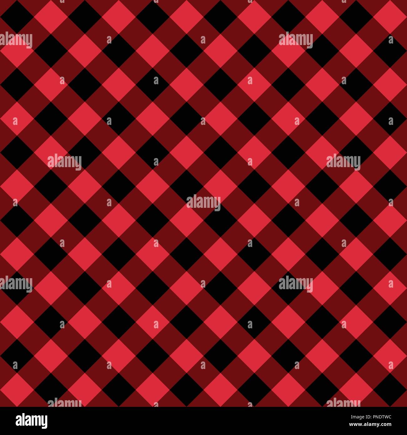 Checkered diagonal black and red seamless patterns. Vector Fashion ...