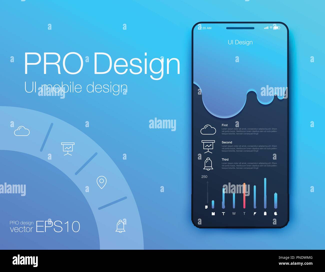 Vector Illustration of screens and web concept. Interface UX, UI GUI ...