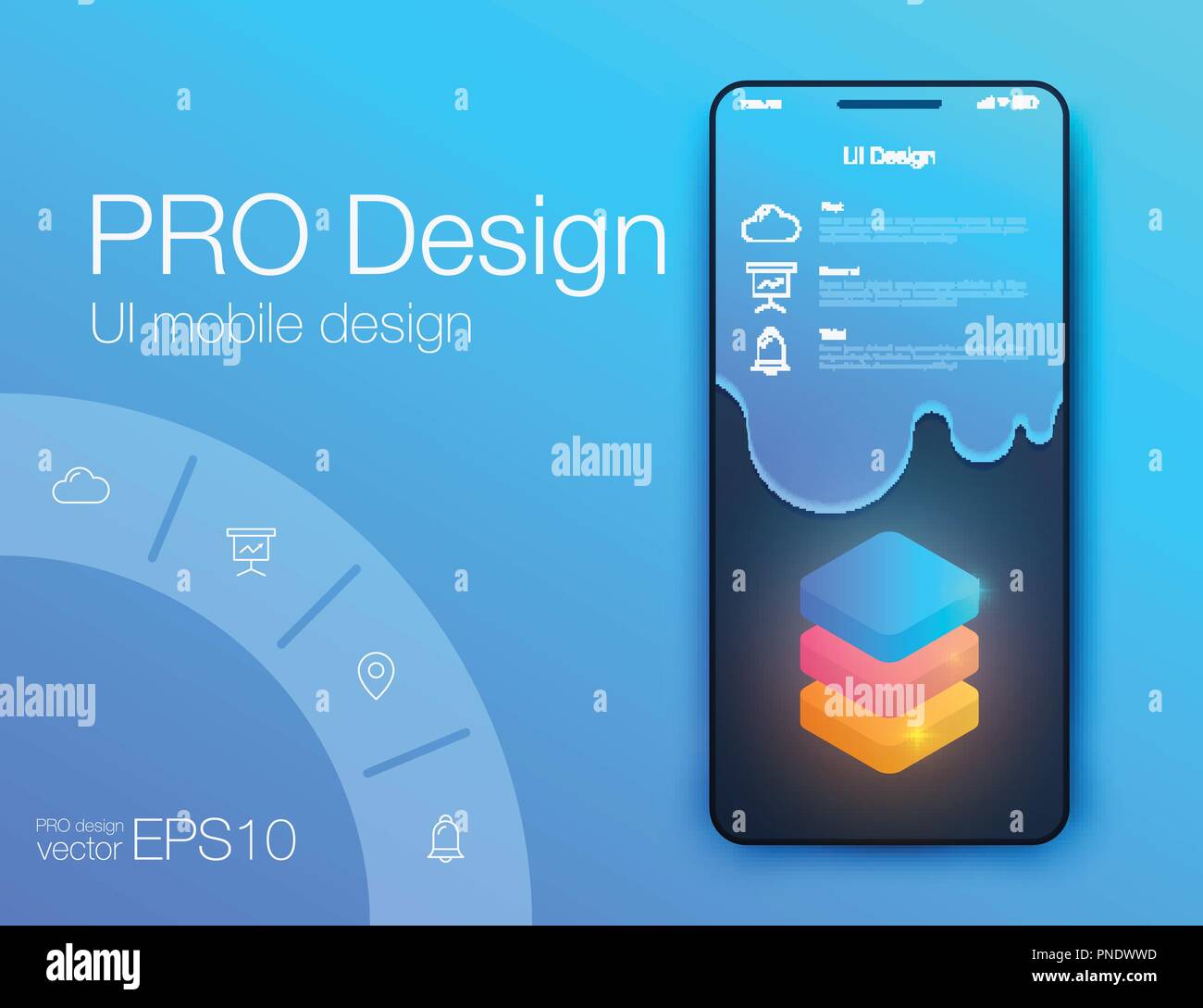 Vector Illustration of screens and web concept. Interface UX, UI GUI ...