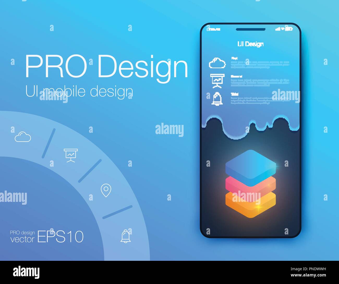 Vector Illustration of screens and web concept. Interface UX, UI GUI ...