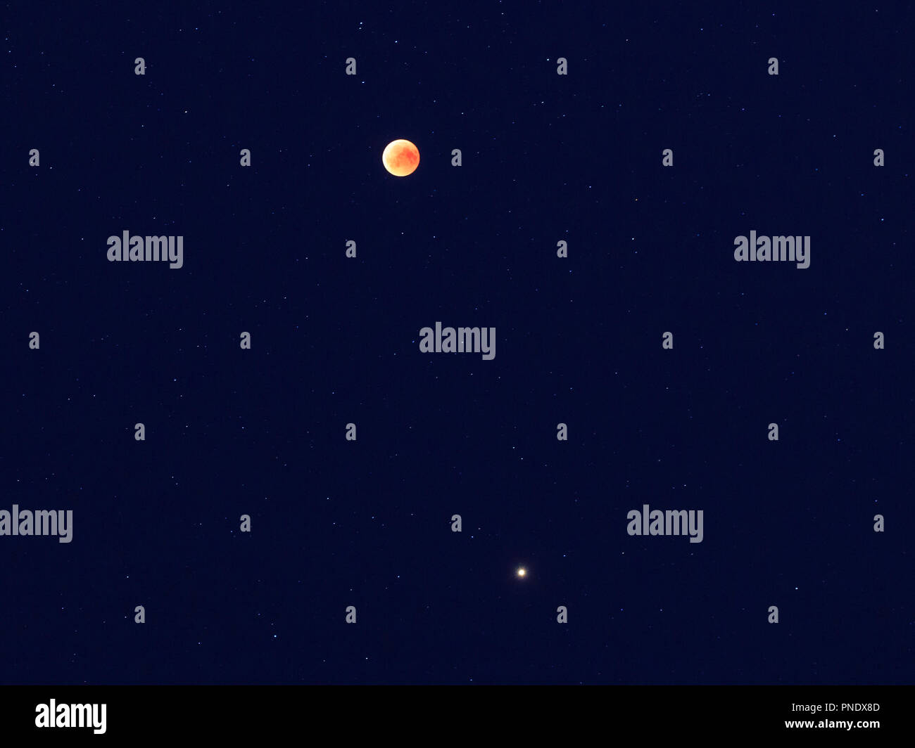 The night sky above the planet mars hi-res stock photography and images ...
