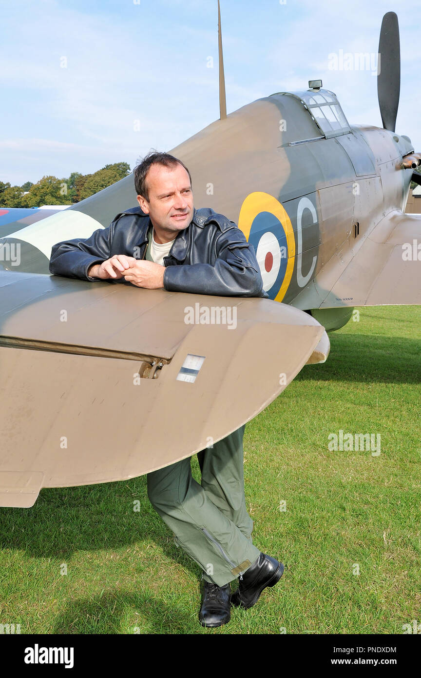 Flt Lt Dave Harvey pilot with HAC, Historic Aircraft Collection Hawker ...