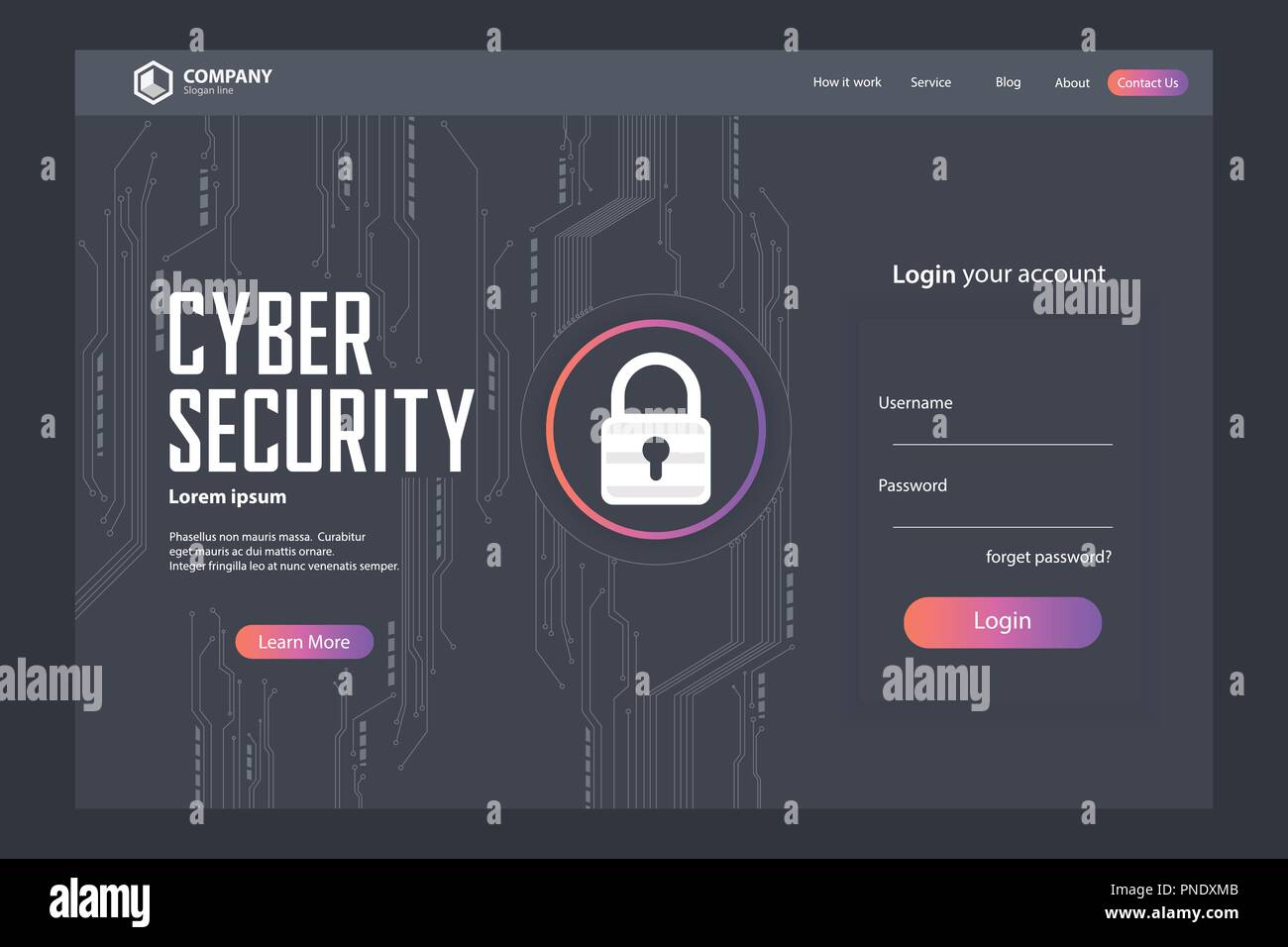Cyber Security Landing Page Vector Template Design Stock Vector Image ... Cyber Security Landing Page Vector Template Design Stock Vector Image ...