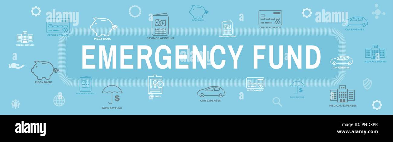 Financial emergency fund icon savings Stock Vector Images - Alamy