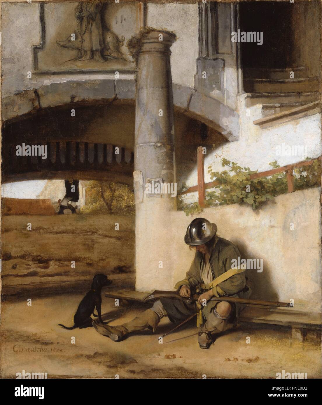 The gate guard/The sentry. Date/Period: 1654. Painting. Oil on canvas ...