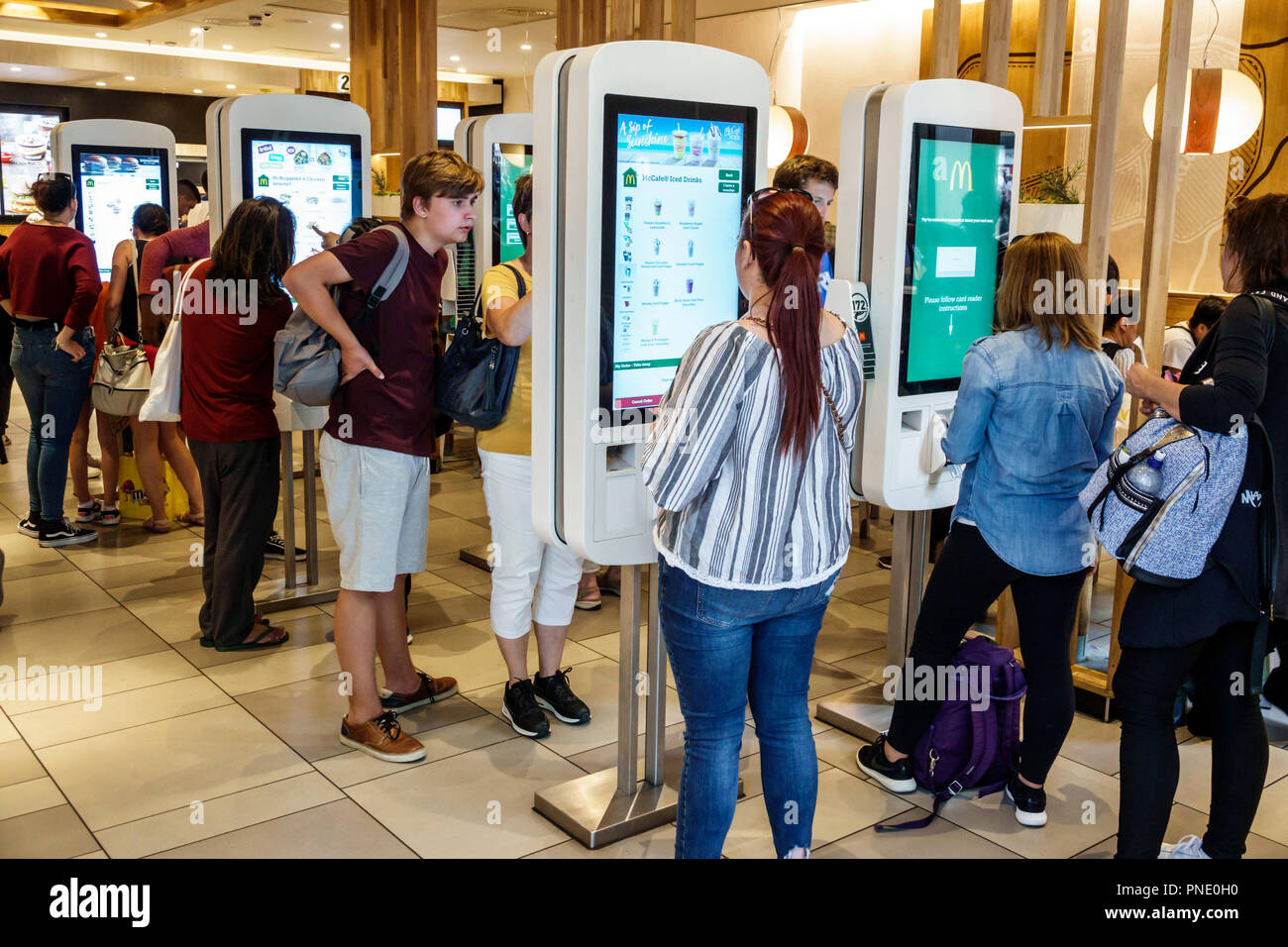 London England,UK,Leicester Square,MeDonald's,fast food,restaurant ...
