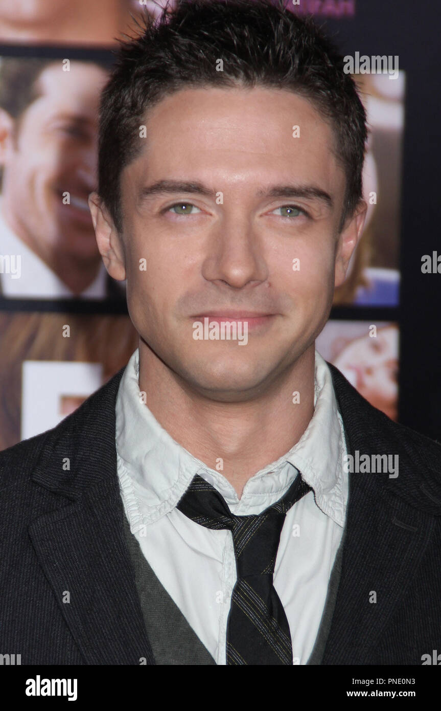 Topher Grace at the Los Angeles World Premiere of VALENTINE'S DAY held ...