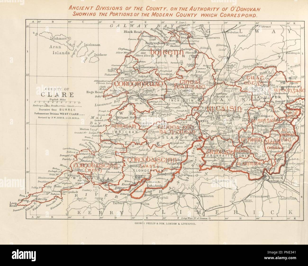 Limerick map hi-res stock photography and images - Alamy