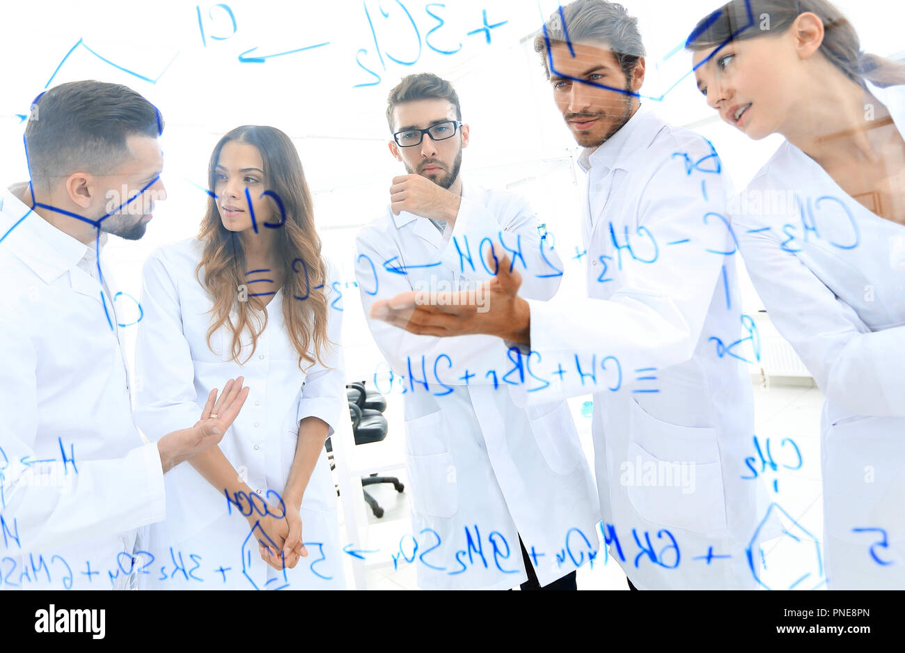 group of laboratory employees Stock Photo - Alamy