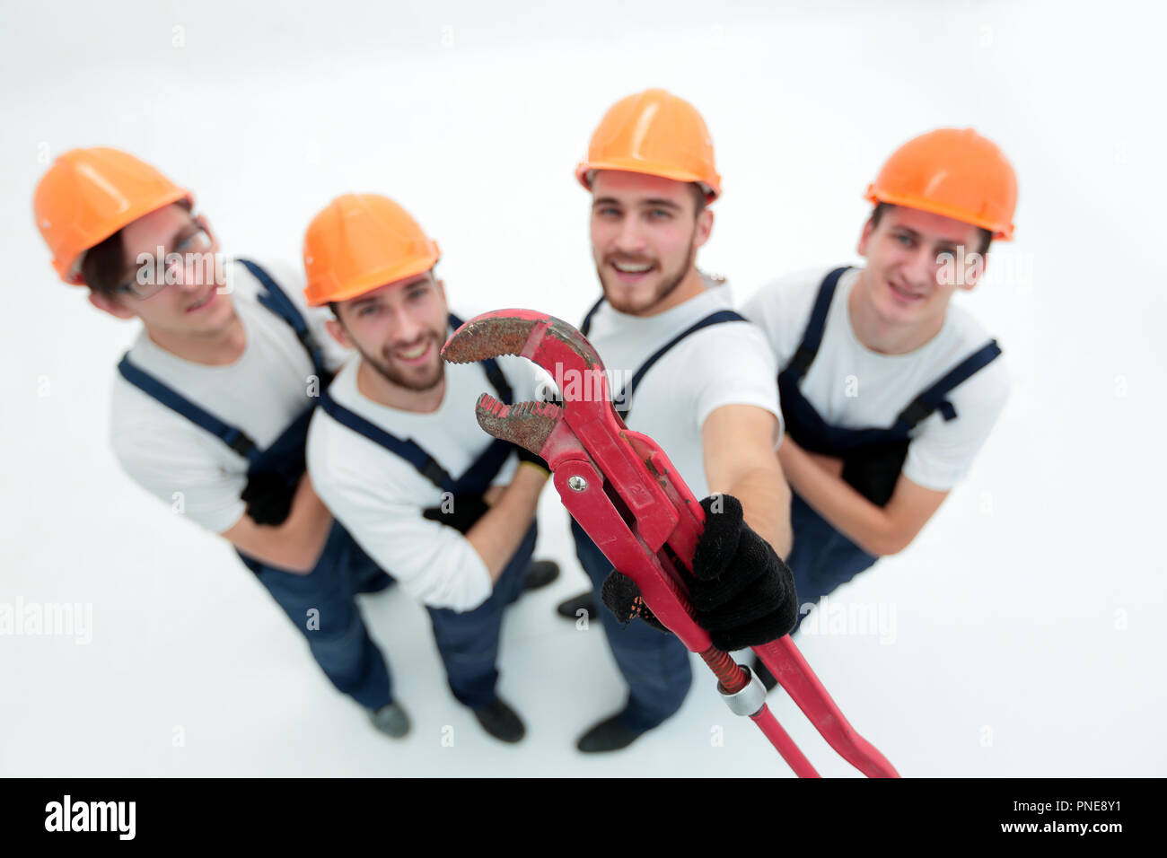 Team of plumbers hi-res stock photography and images - Alamy