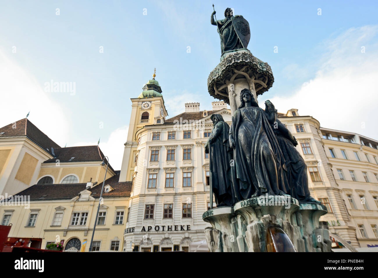 Austria Fountain (Austriabrunnen), Vienna, Austria Stock Photo - Alamy