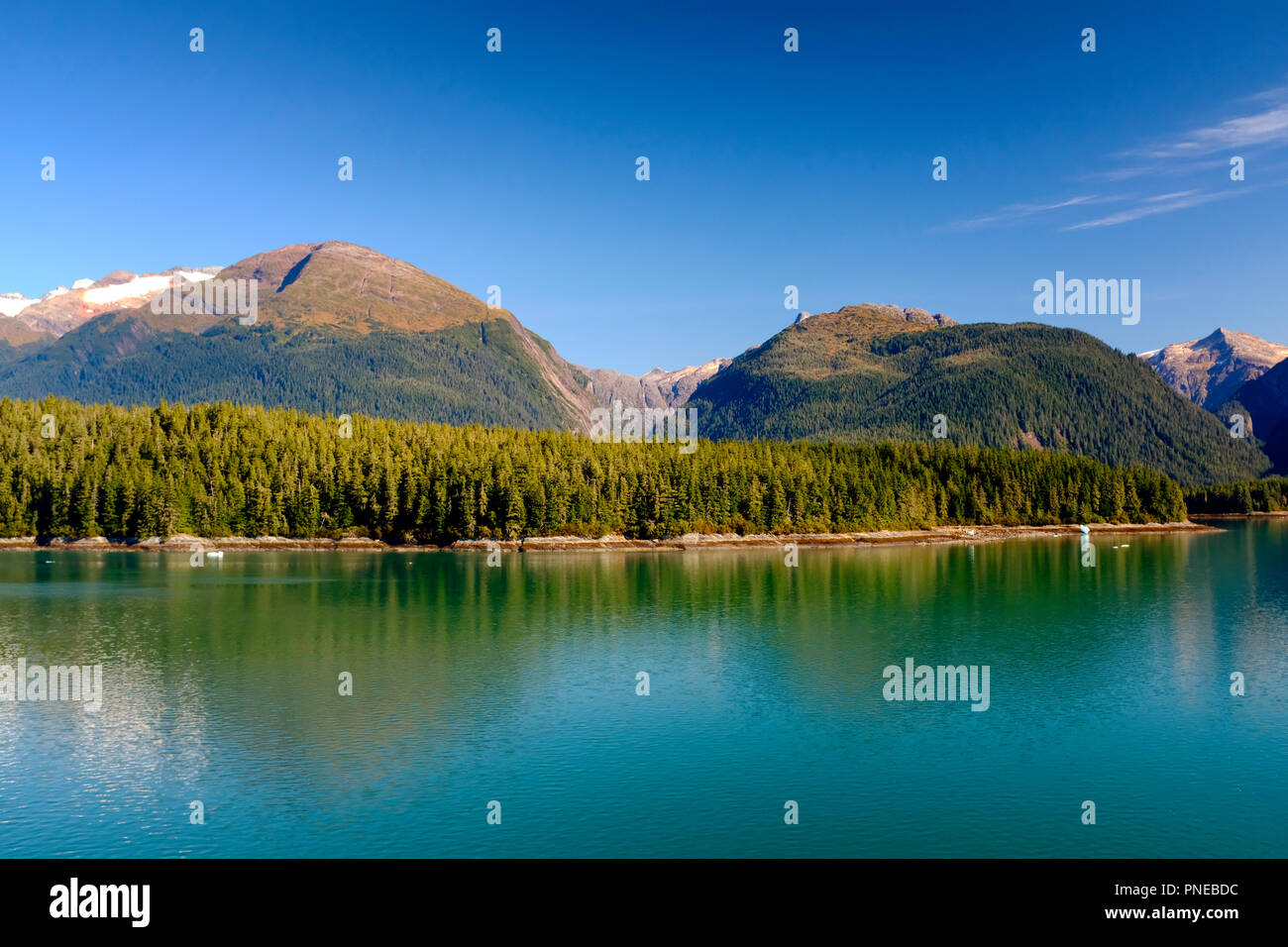 Scene along the Inside Passage in Alaska near Juneau Stock Photo - Alamy