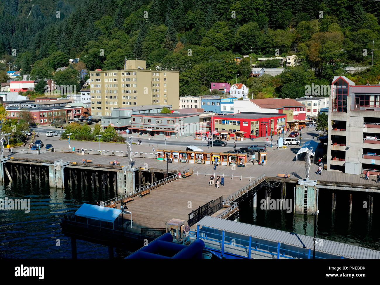 Aerial view of Juneau, Alaska from a cruise ship Stock Photo - Alamy