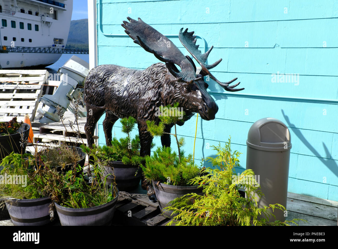 Moose statue hi-res stock photography and images - Alamy