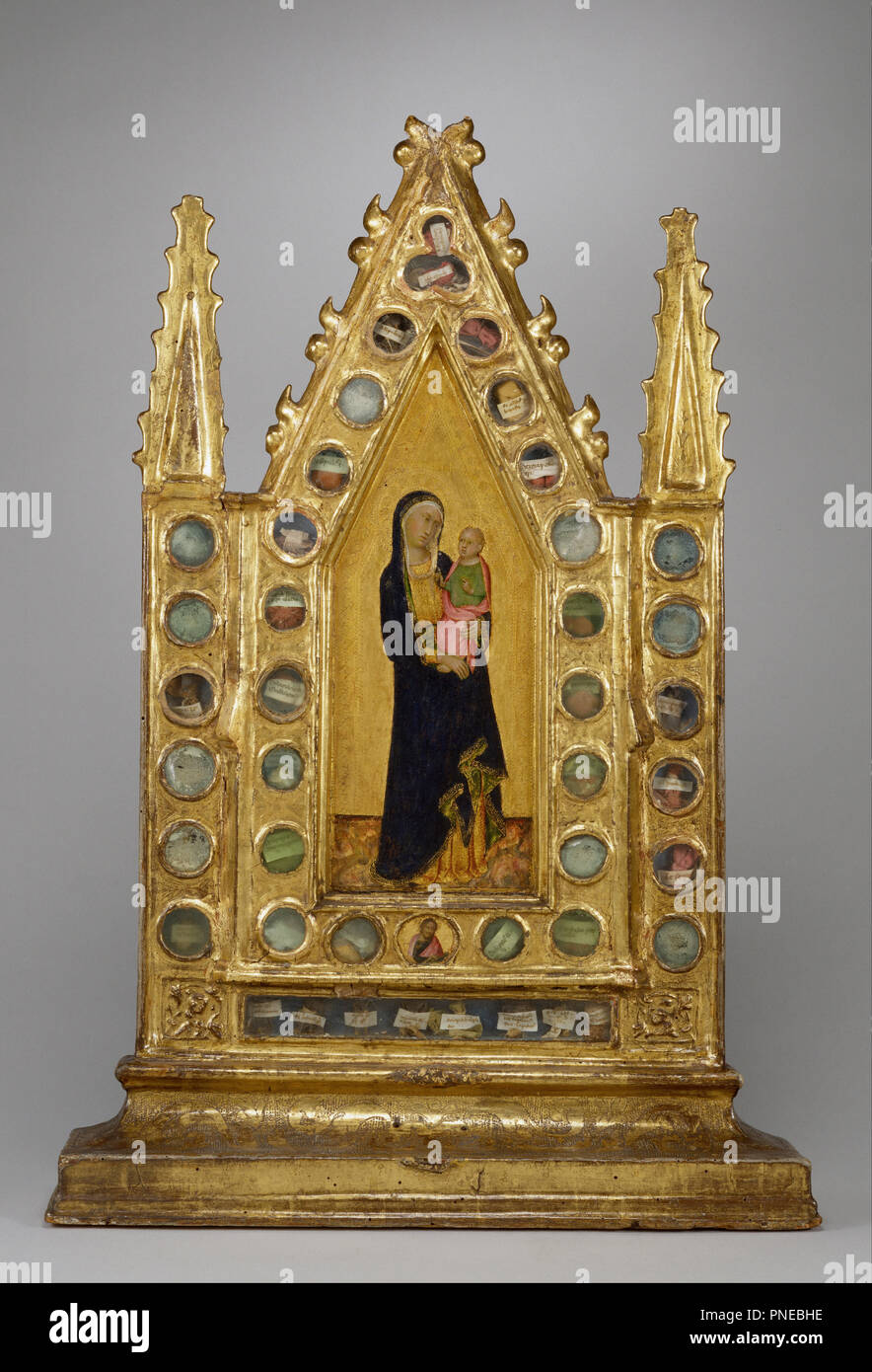 Reliquary Tabernacle with the Virgin and Child. Date/Period: Ca. 1350 (Medieval). Reliquaries ...