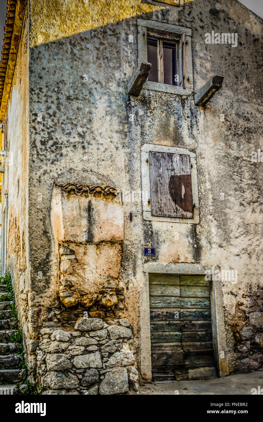 Rich with texture and patina, an Old World Rustic Building in the small ...
