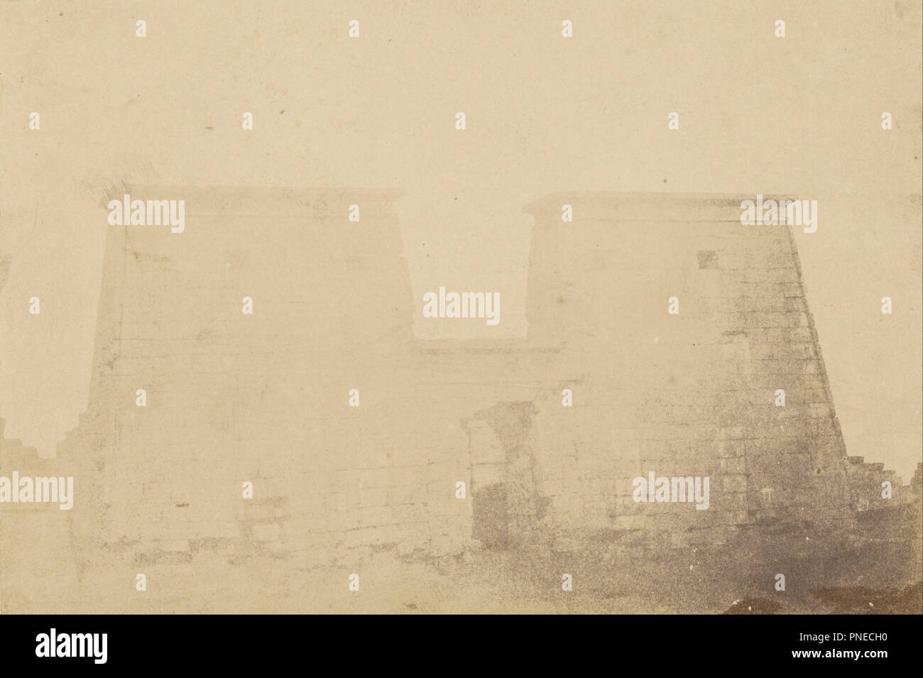 [Temple of Karnak at Thebes]. Date/Period: 1854 - 1855. Print. Salted ...