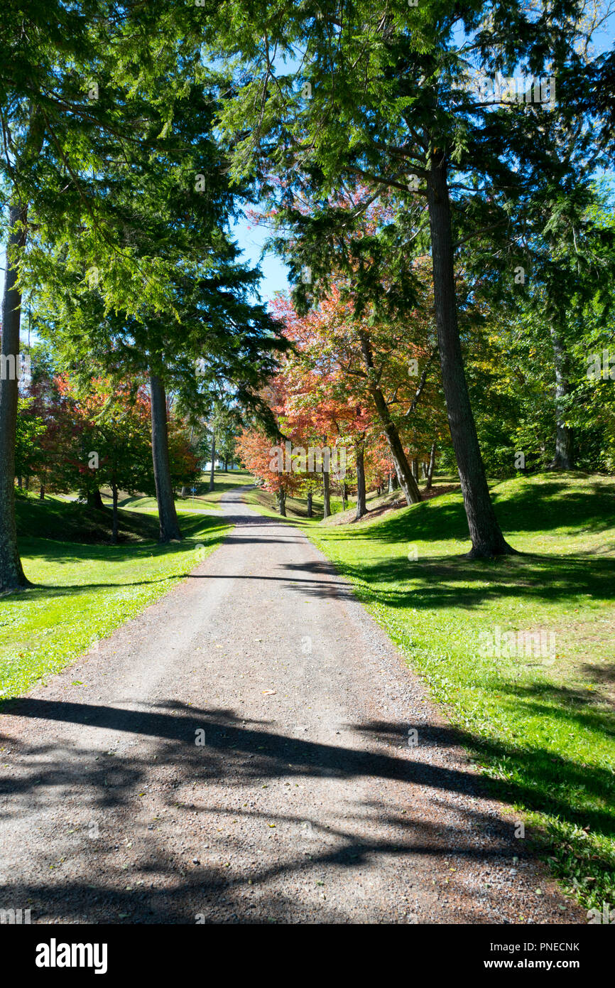 Entrance road of the Clifton estate also known as Haliburton House ...