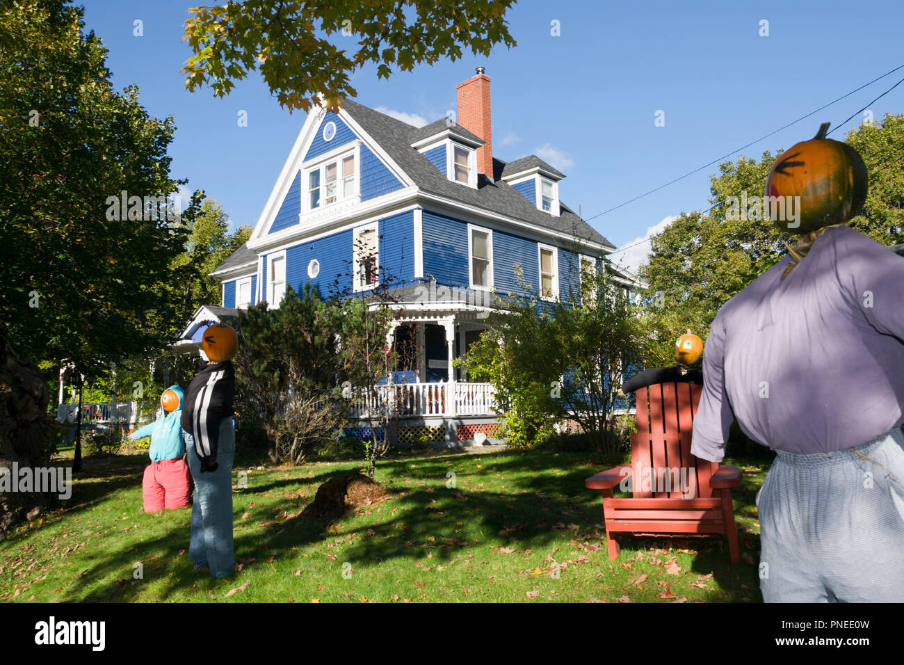 Pumpkin people is a month long event displaying mannequins with pumpkin ...