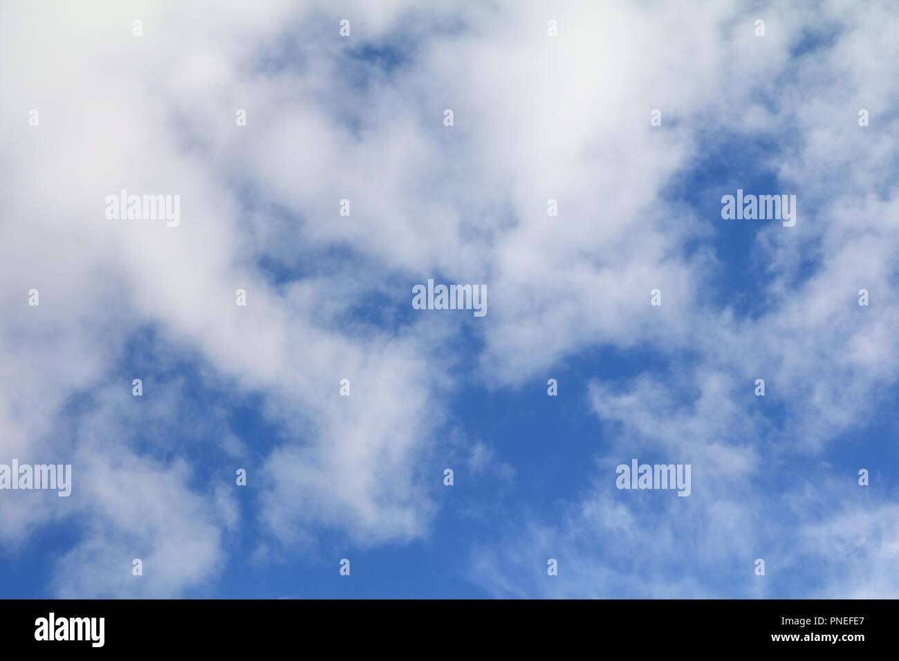 blue sky with big cloud and raincloud, art of nature beautiful, copy ...