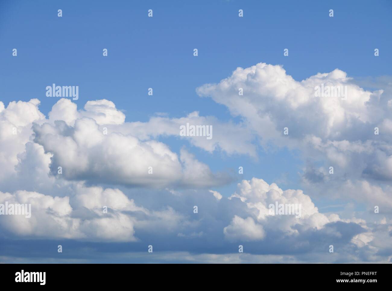 blue sky with big cloud and raincloud, art of nature beautiful, copy ...