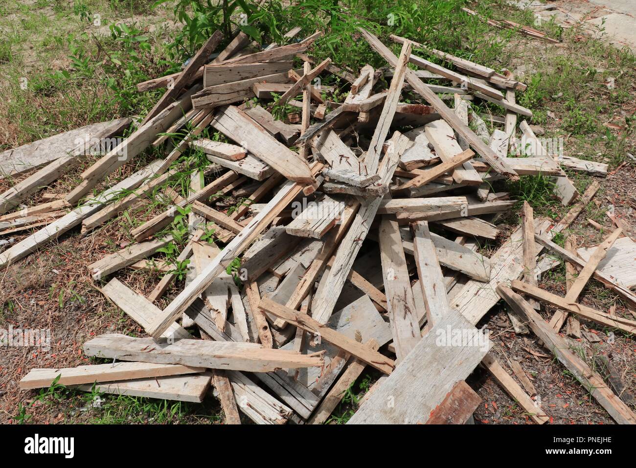 wood stick in construction site Stock Photo - Alamy