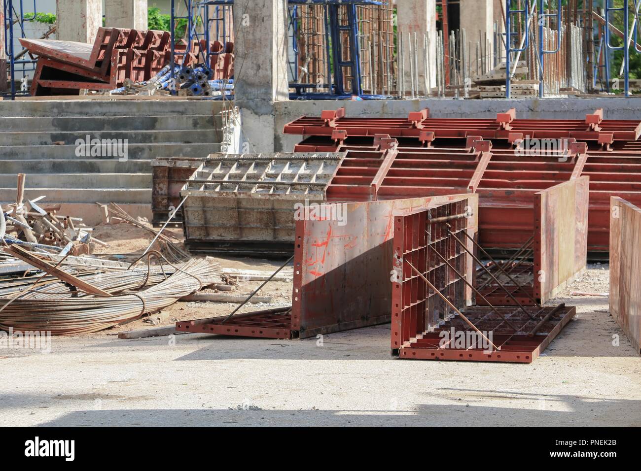 work construction in building high site workplace Stock Photo - Alamy