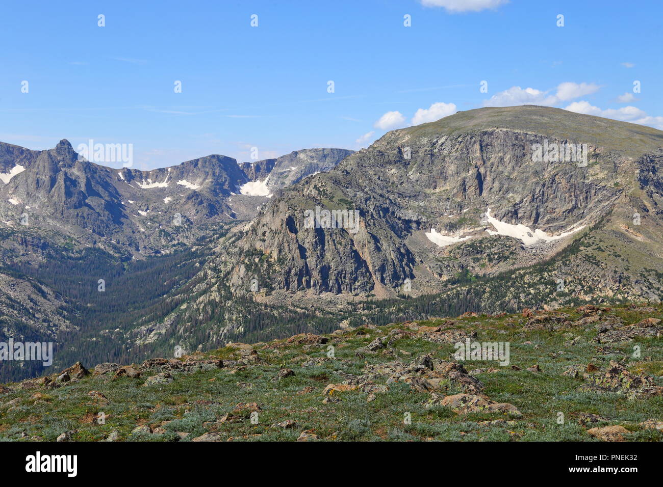 Scenic views from Trail Ridge Road, Rocky Mountain National Park in ...