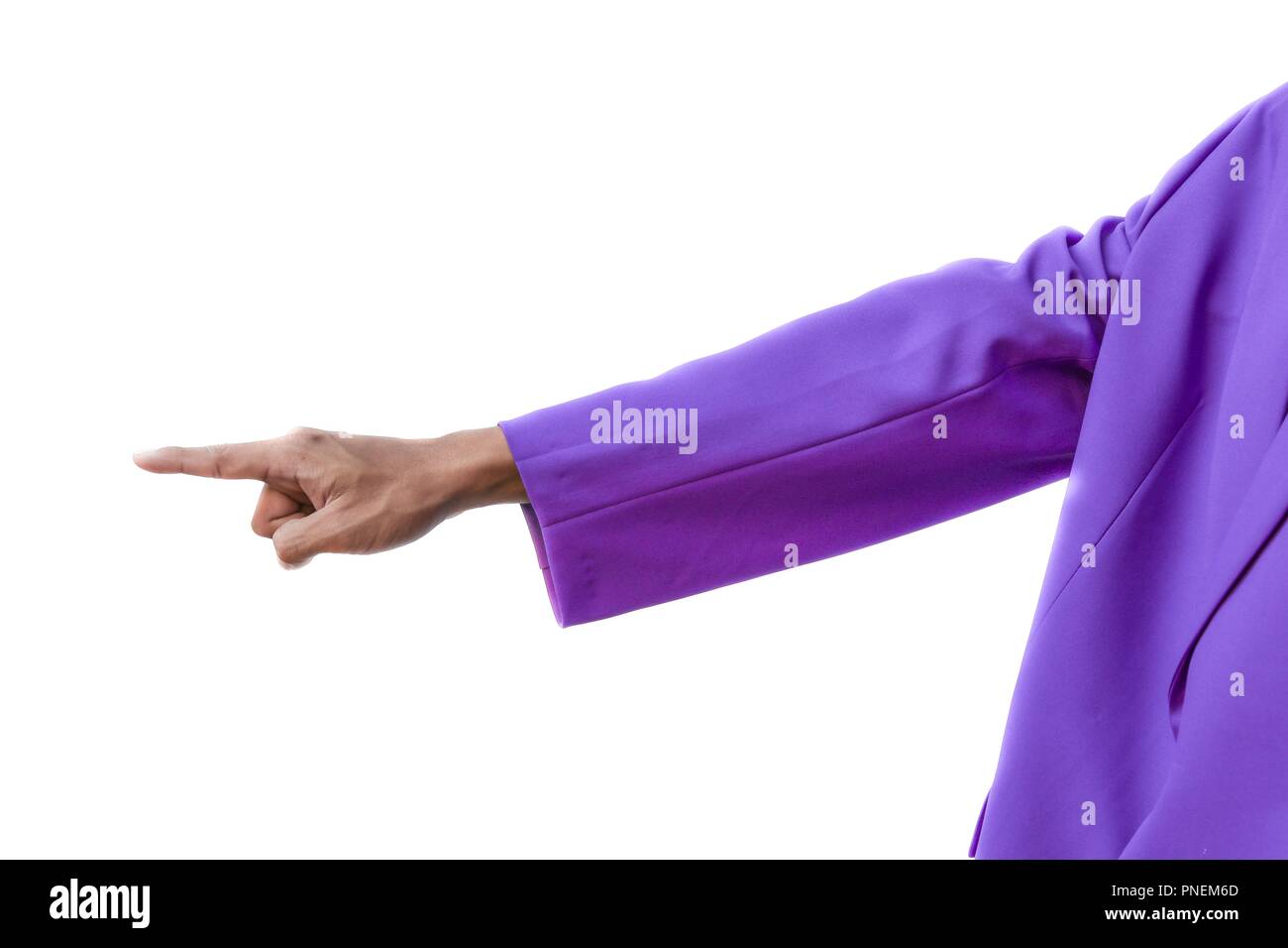 finger hand Business man pointing sign man Concept on white background ...