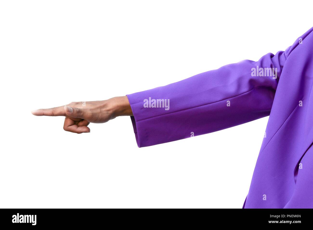 finger hand Business man pointing sign man Concept on white background ...