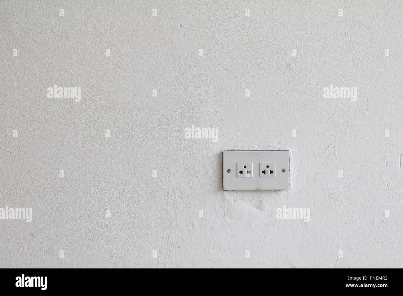 socket electricity for peripheral device on wall Stock Photo - Alamy