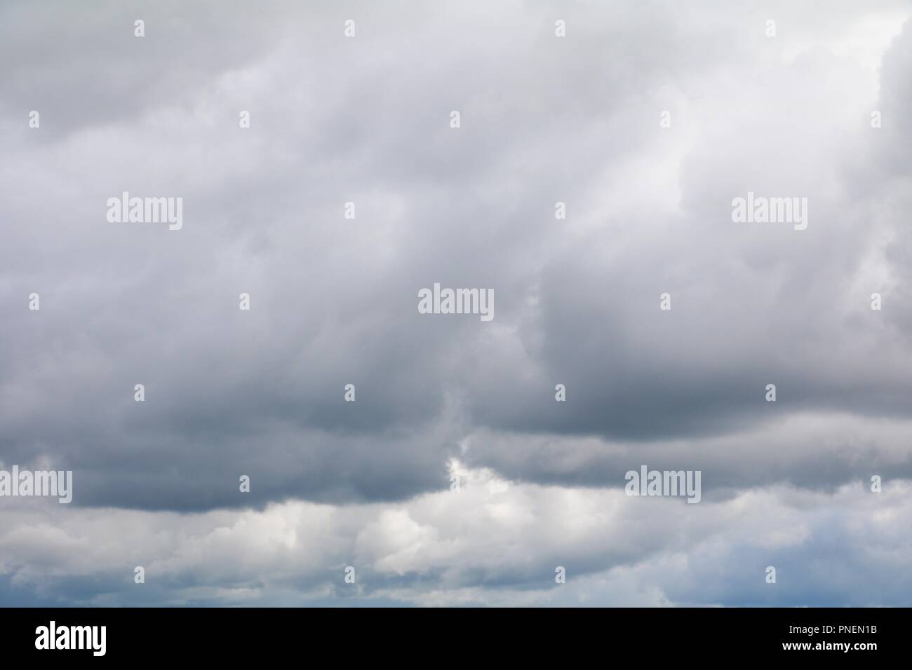 blue sky with big cloud and raincloud, art of nature beautiful and copy ...