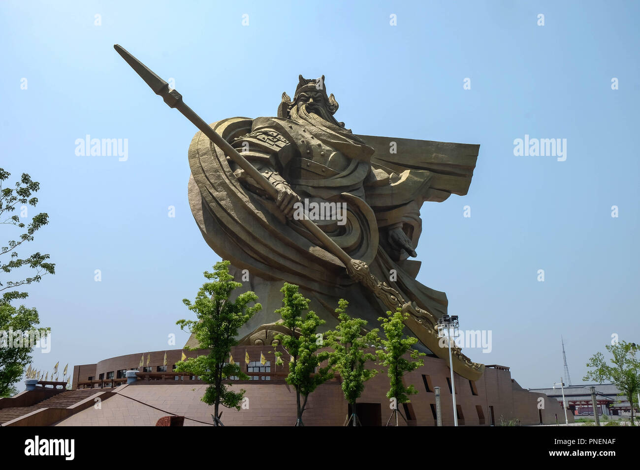 JINGZHOU, CHINA - Jun 7 2018: The biggest Guan Yu Statue. Guan Yu ... JINGZHOU, CHINA - Jun 7 2018: The biggest Guan Yu Statue. Guan Yu ...