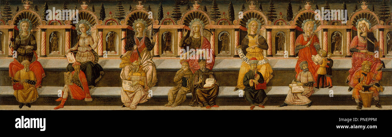 The Seven Liberal Arts. Date/Period: Ca. 1460. Painting. Tempera on ...