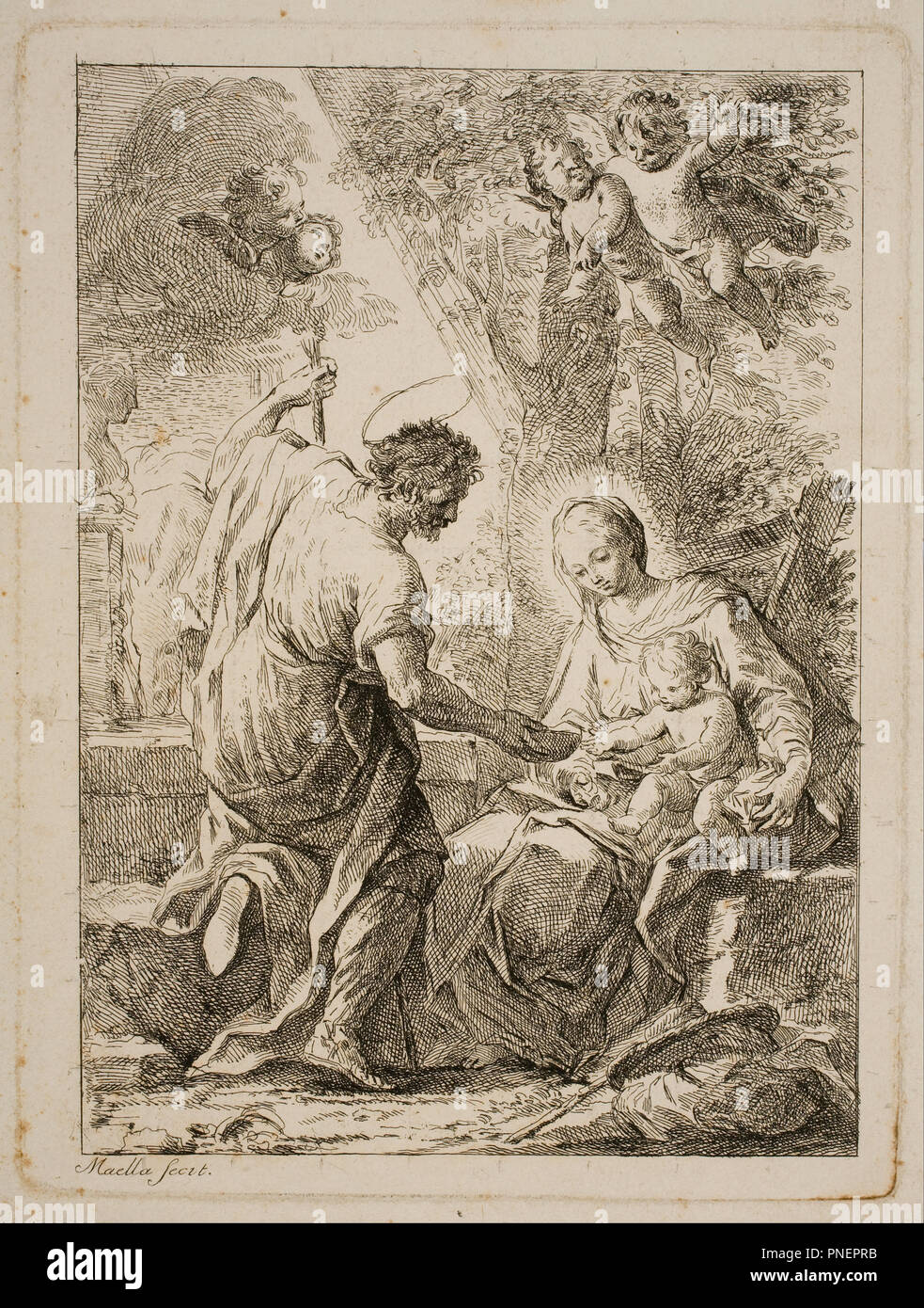 Rest on the Flight into Egypt. Date/Period: Last third 18th century ...