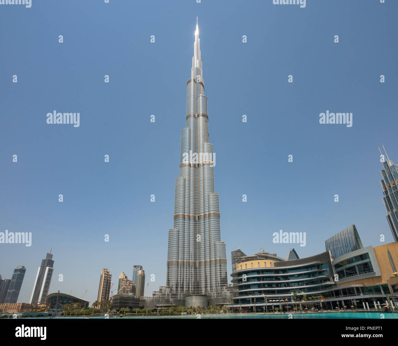 View of Burj Khalifa skyscraper in Dubai , UAE, United Arab Emirates ...