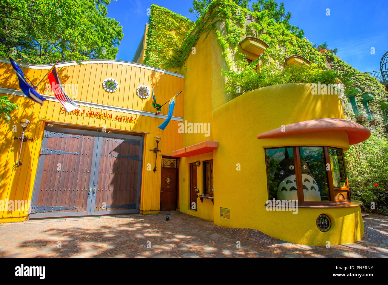 Tokyo, Japan - April 29 2018: Ghibli museum is a place that shows the ...