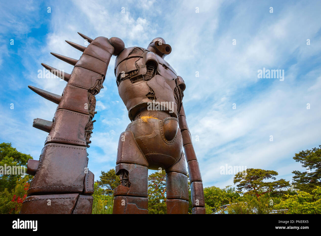 Tokyo, Japan - April 29 2018: Statue of the robot from the Studio ...
