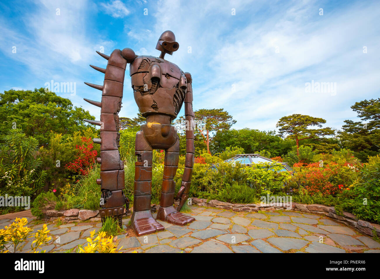 Tokyo, Japan - April 29 2018: Statue of the robot from the Studio ...