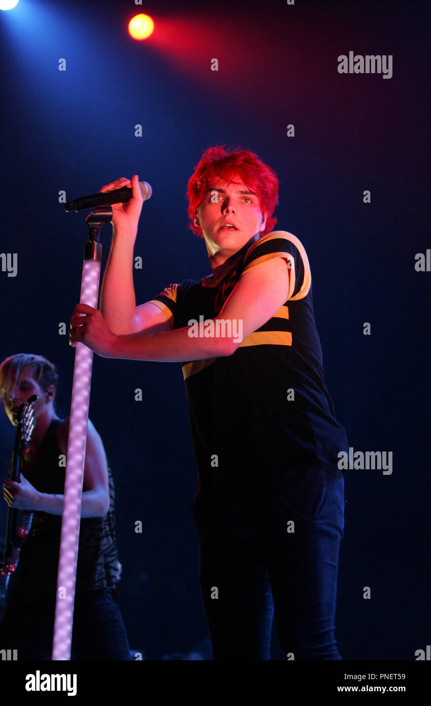 Gerard Way with My Chemical Romance performs in concert at the Cruzan ...