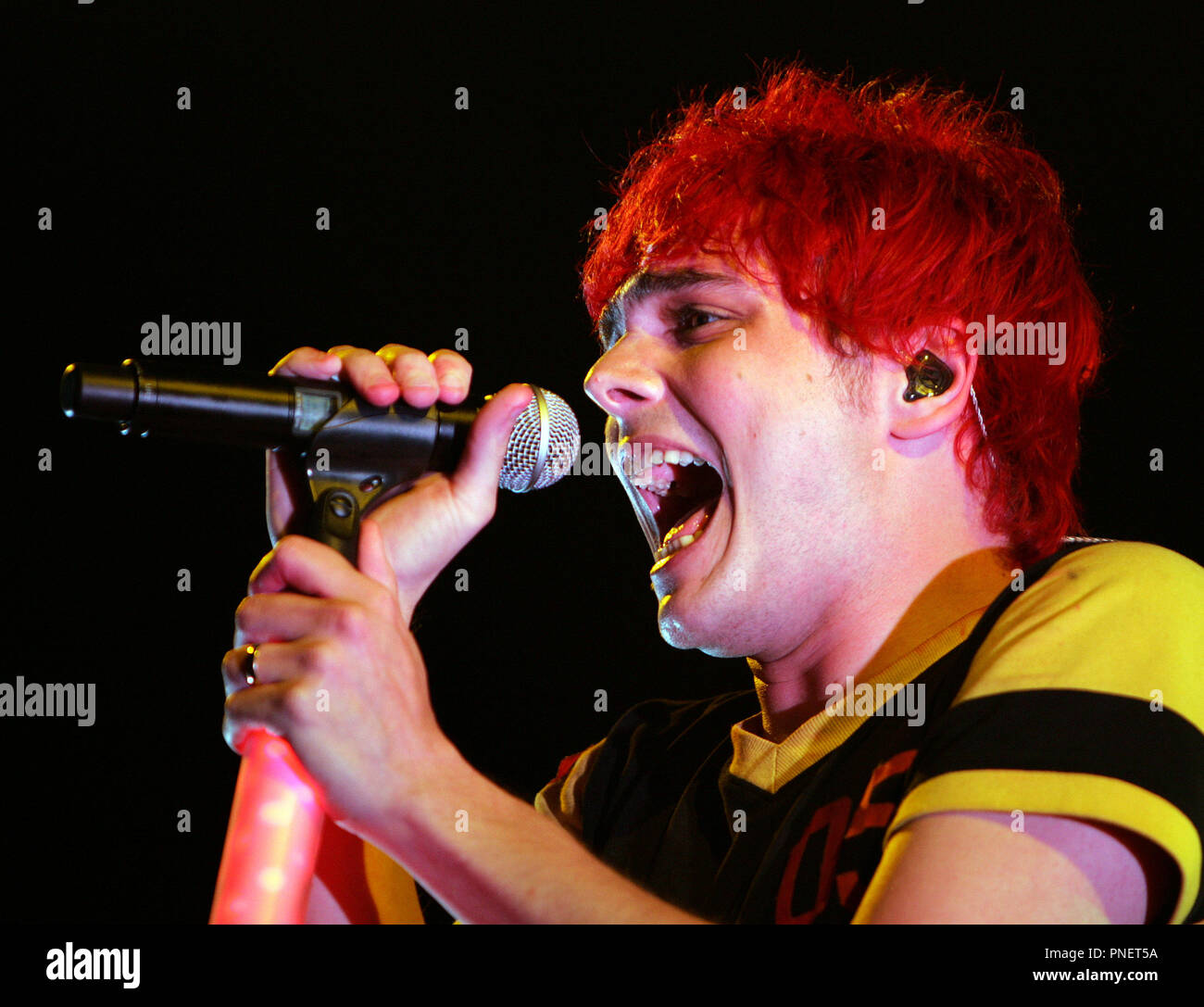 Gerard Way with My Chemical Romance performs in concert at the Cruzan ...