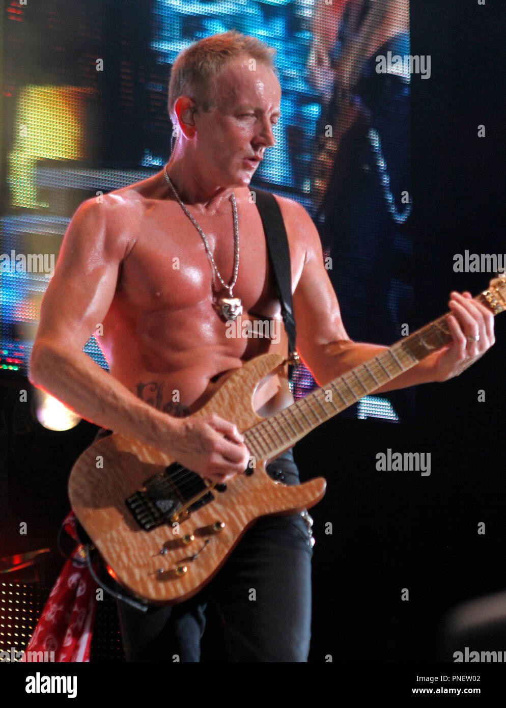 Phil Collen with Def Leppard performs in concert at the Cruzan ...
