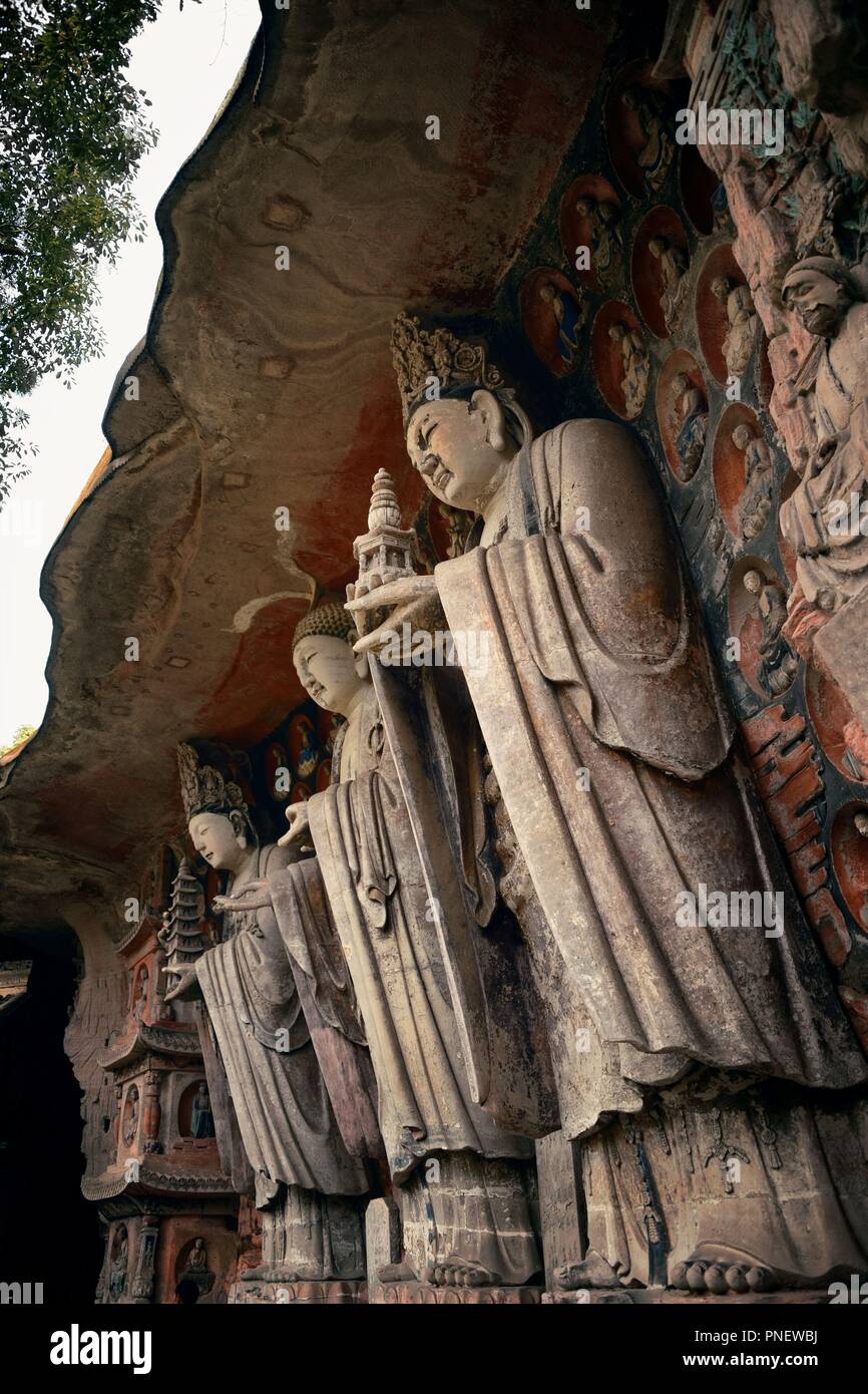 Dazu Rock Carvings as the World Heritage Site located in suburb ...